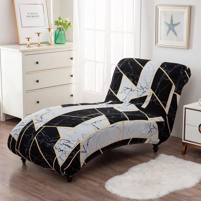 Housse De Chaise Longue Extensible Sans Accoudoirs Housse De Chaise ...