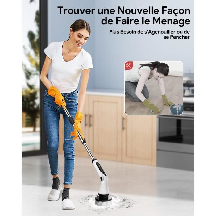 Brosse Nettoyage Électrique Rotative, 2024 Brosse Rotative Nettoyage ...