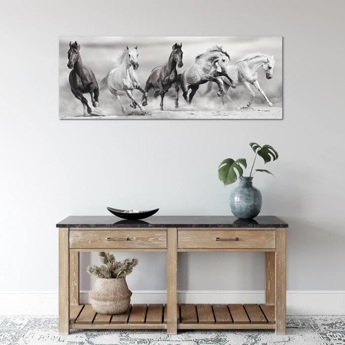 Tableau Decoration Murale Chevaux 1 Partie Moderne Toile Non Tissée ...