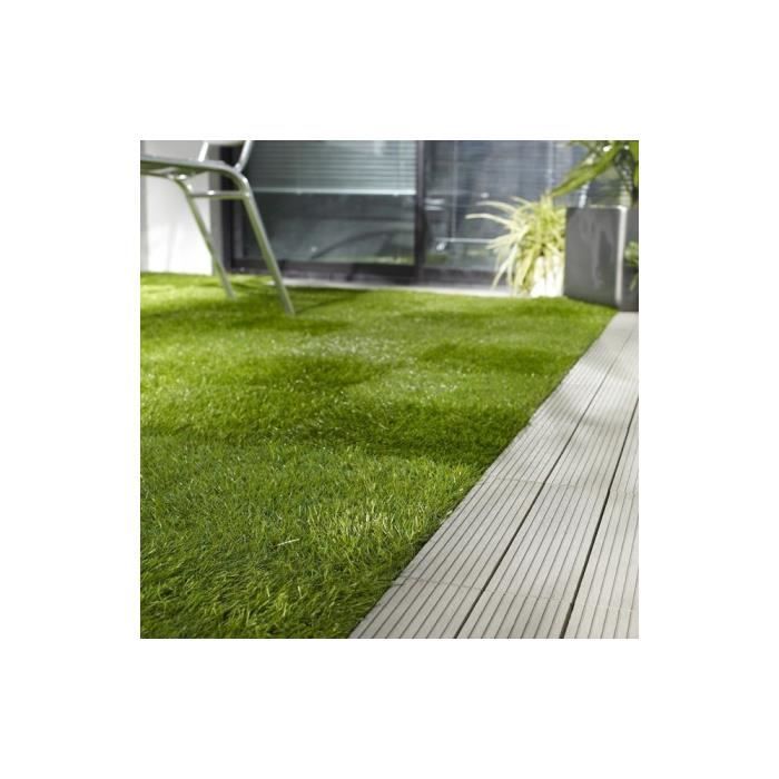 Dalle de Gazon artificiel clipsable - Dimensions 30x30cm - Cdiscount Jardin