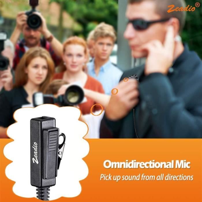 Surveillance Secret Tube Acoustique Acoustique Oreillette Walkie Talkie ...