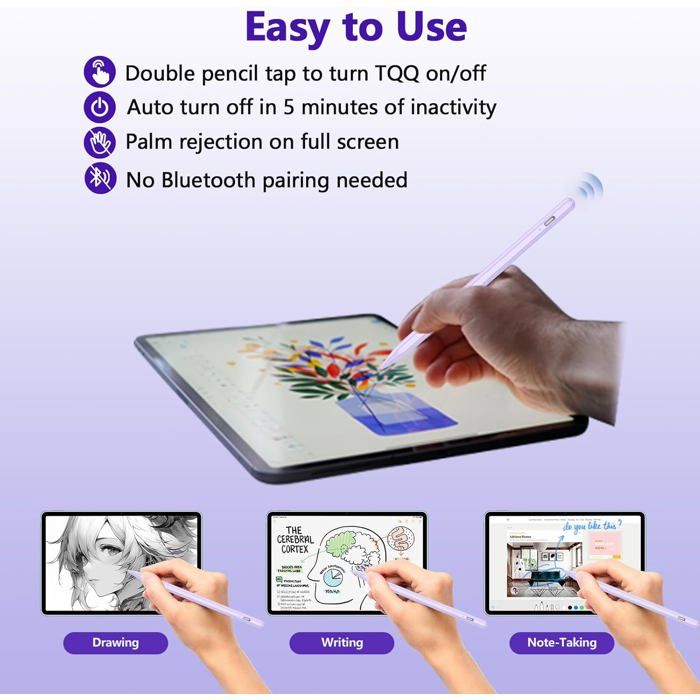 Stylet Tablette - ZUUKO - 2.0 - Charge Rapide - Rejet de Paume ...