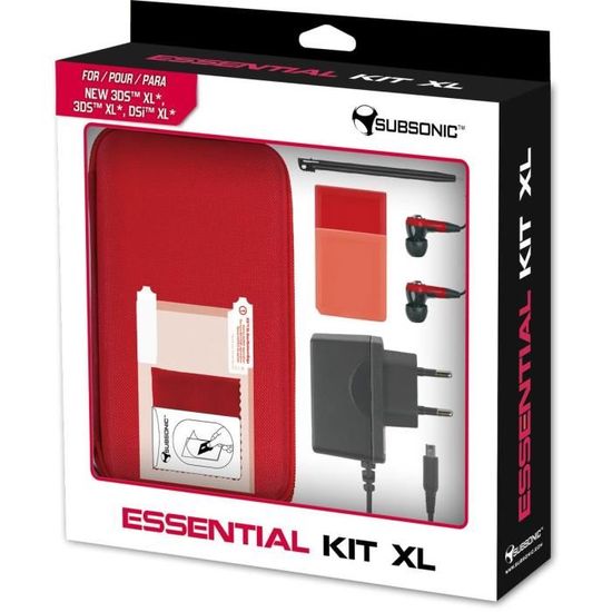 Pack Essentiel rouge New 3DSXL - Cdiscount Informatique