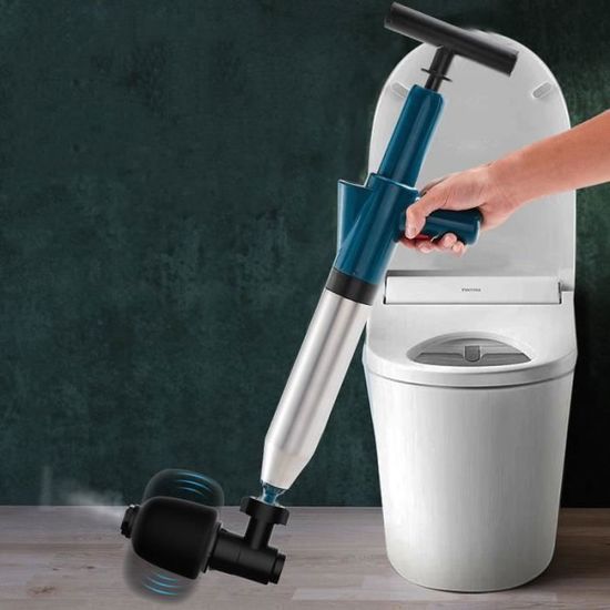Déboucheur de Toilette Haute Pression avec 4 Têtes Remplaçables ...
