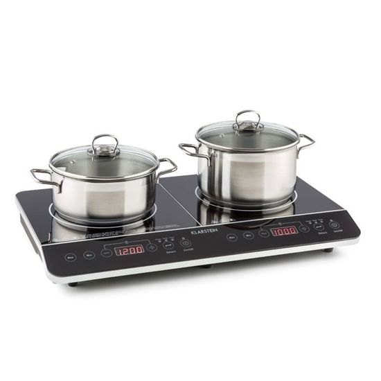Plaque induction portable 2 feux - Klarstein - 3500 W - minuterie ...