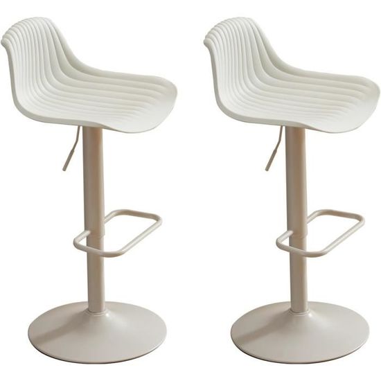 Tabouret de bar moderne - TRAHOO - Lot de 2 - Réglable en hauteur ...