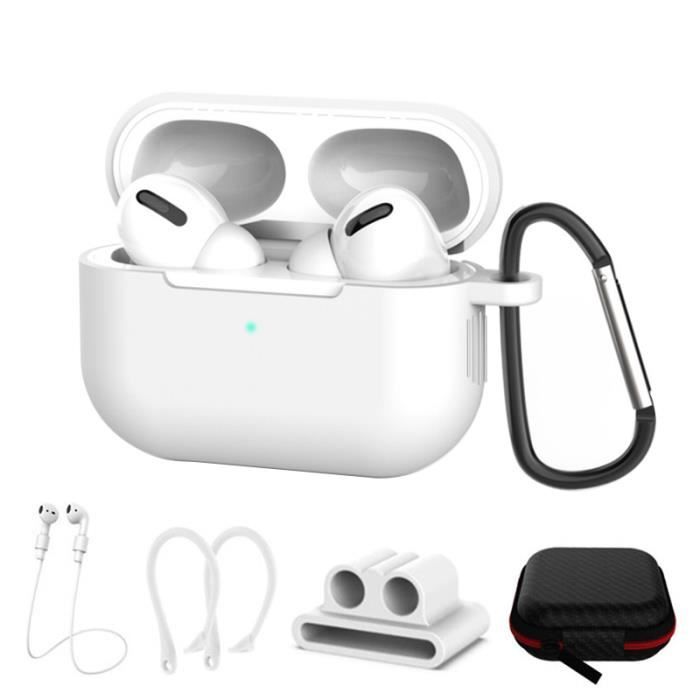 For Airpods 3 Définir C White Étui En Silicone Pour Airpods Pro