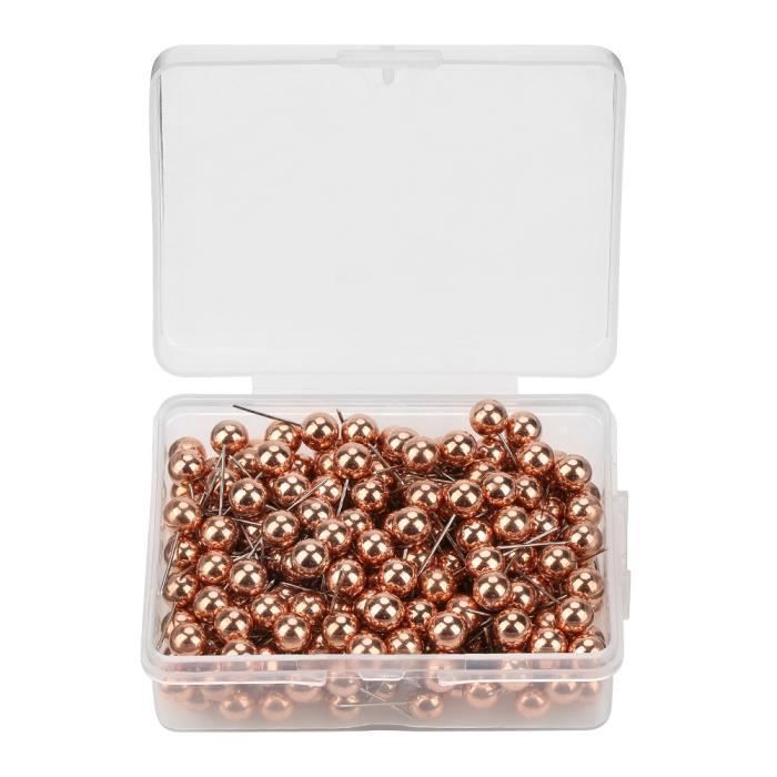 Épingle 200Pcs Boule Ronde En Plastique Punaise Punaise Punaise Outil ...