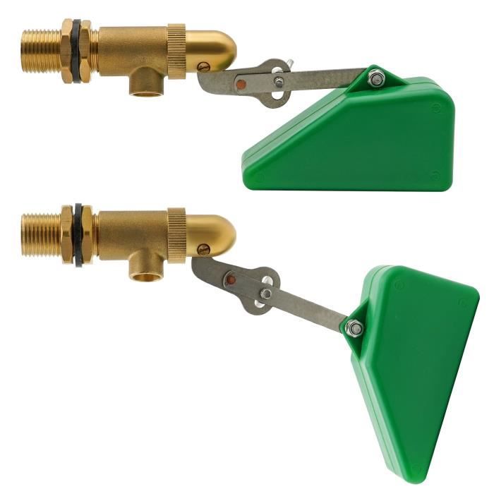 Vanne à flotteur en laiton 1-2 pouces,2 pièces,bol pour abreuvoir,bras ...