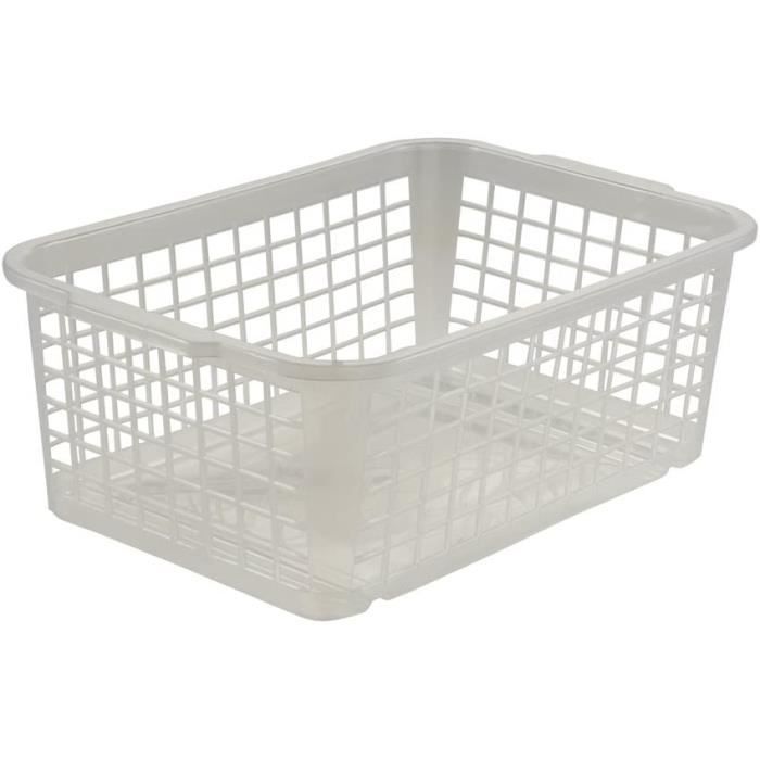 Panier de Rangement,Plastique Robuste (PP),4,5 L,30 x 20 x 11 cm,Fred ...