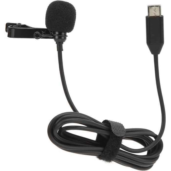 Microphone Lavalier, Clip Sonore HiFi de Type C sur Micro-Cravate Micro ...