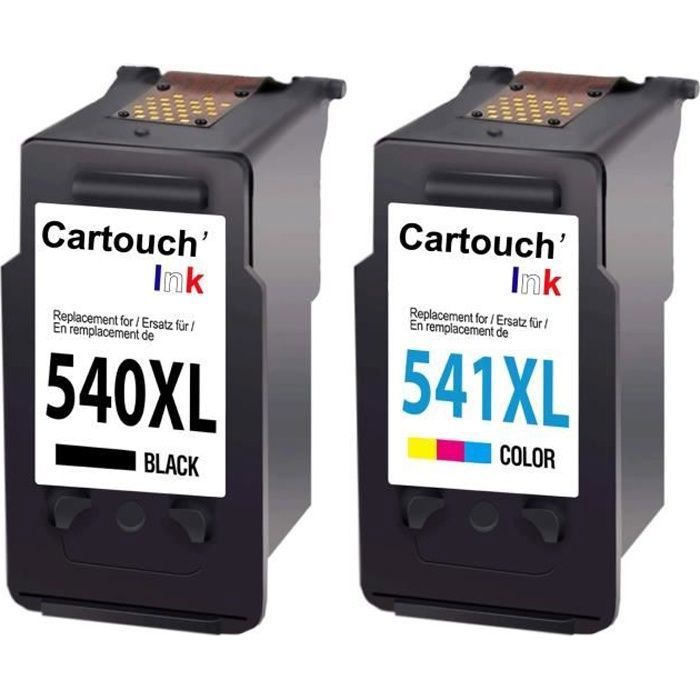 540XL 541XL - Pack de 2 Cartouches d’encre compatibles CANON PG-540 CL ...
