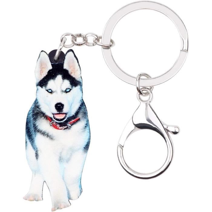 Porte-Clés En Acrylique En Forme De Chien Husky De Sibérie - Bijou Pour ...