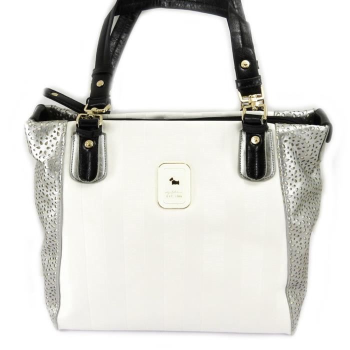 Sac créateur "Dogs by Beluchi" blanc gris Blanc - Cdiscount Bagagerie ...