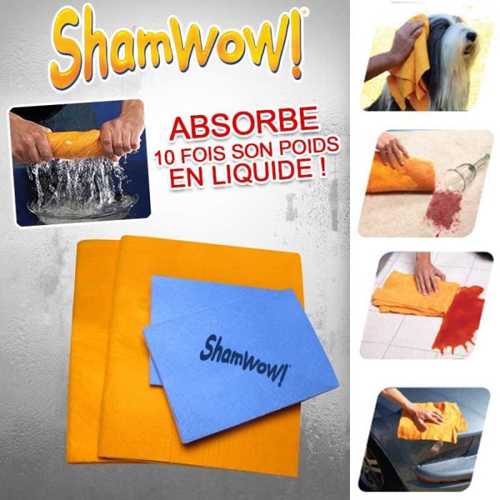 Pack Shamwow Set de 4 pièces - Cdiscount Au quotidien