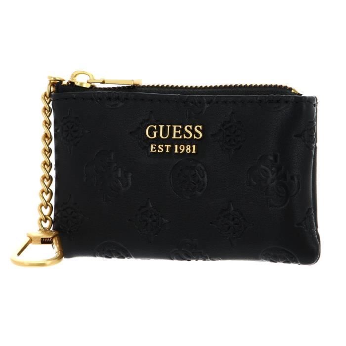 GUESS G James Logo SLG Zip Pouch Black [241233] - cas clé porte noir ...