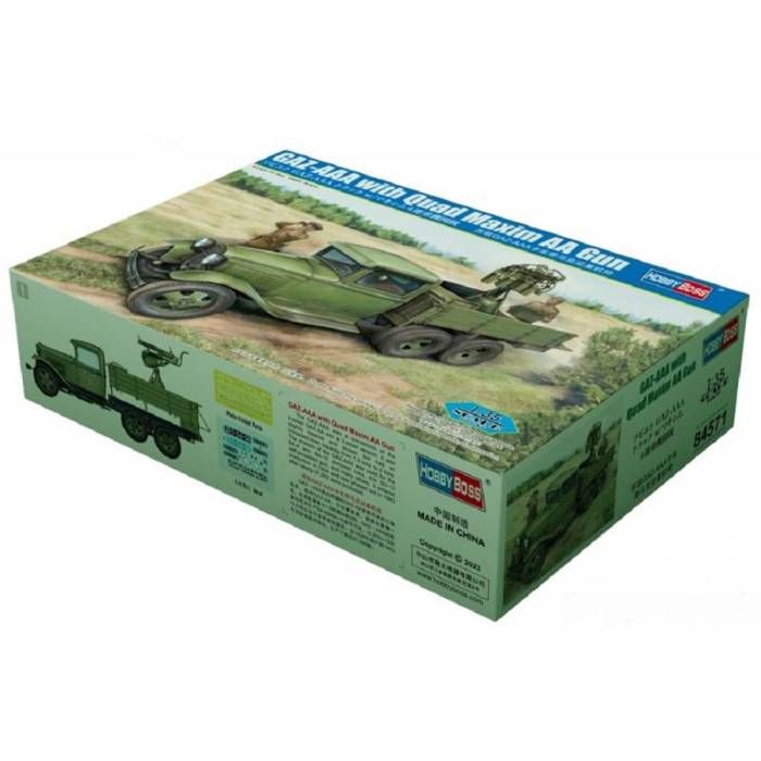 HOBBY BOSS - Maquette Camion Gaz-aaa With Quad Maxim Aa Gun Hobby Boss ...