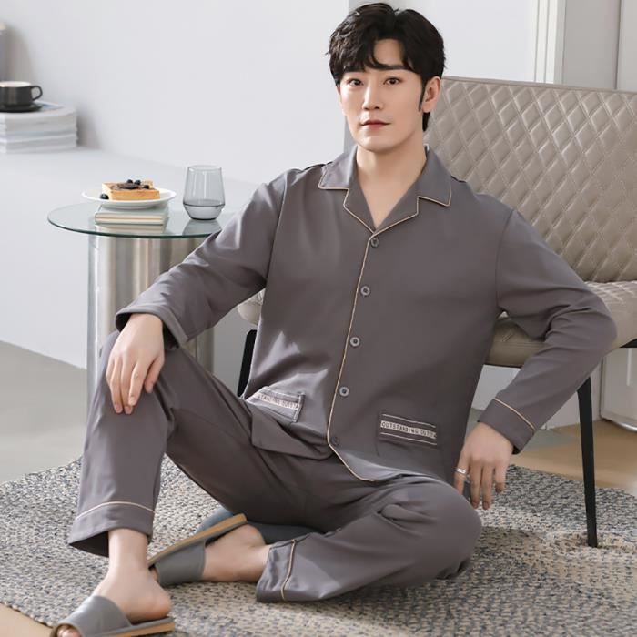 Pyjama hommes - 100% coton pour vêtements de nuit - FREN6 6 - Cdiscount ...
