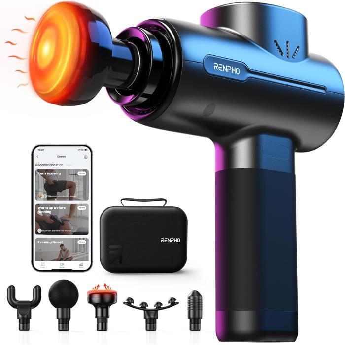 Pistolet De Massage Intelligent Avec Cours Professionnels RENPHO Health ...
