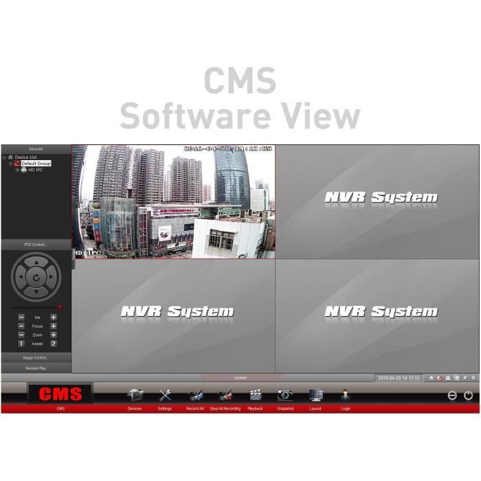 Revotech 3MP IP Fisheye Caméra,Caméra Sécurité Intérieure PoE,Objectif ...