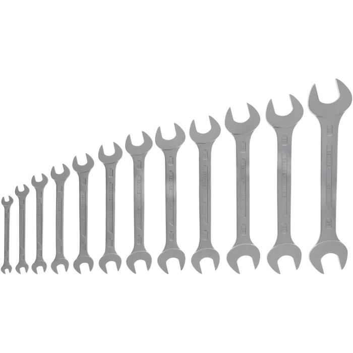 Assortiment De Clés À Fourche Double, 12 Pièces, Tailles De 6 À 32 Mm ...