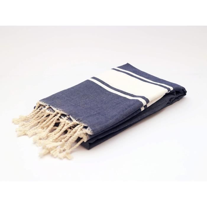 Fouta Xxl - 200 Cm X 100 Cm- Serviette Pour Hammam, Sauna, Spa, Plage ...