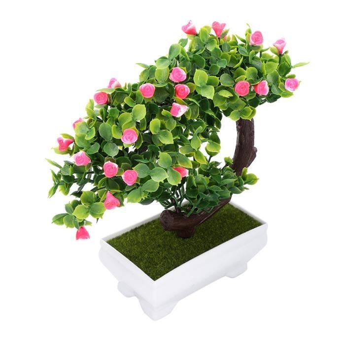 Plante artificielle en pot - SURENHAP - Bonsa artificiel - Durable - Réutilisable - Élégant ...