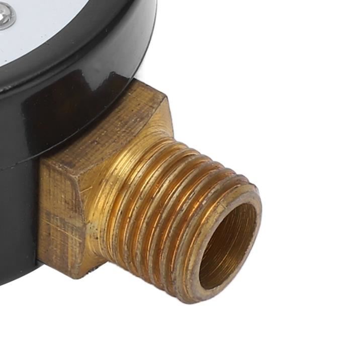 Manomètre - SURENHAP - Modèle Vertical - Plage 0-10 Bar - Connexion G1/4in - Acier et Laiton ...