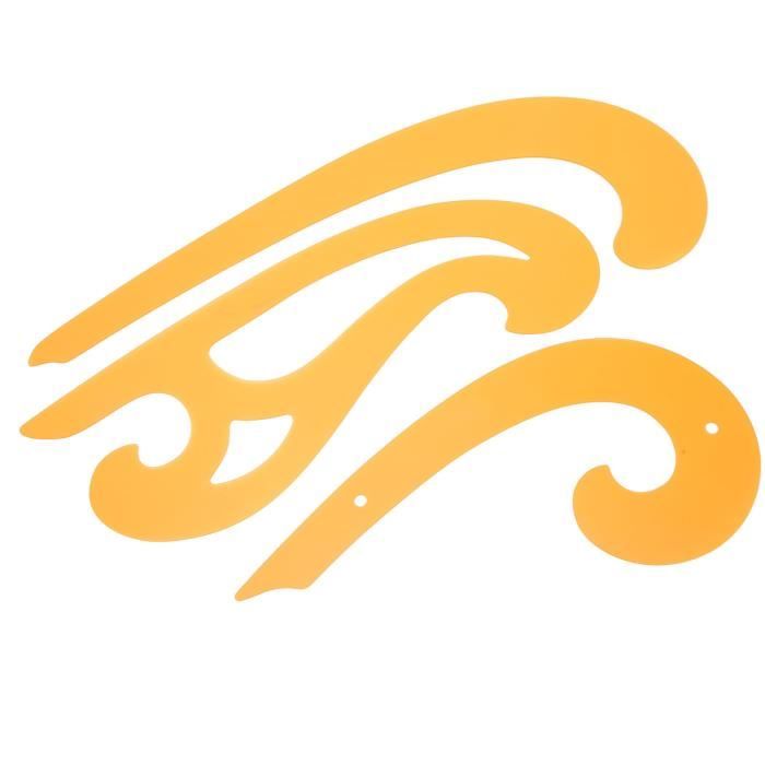 TMISHION Ensemble de courbes françaises Courbe française ensemble 3 ...