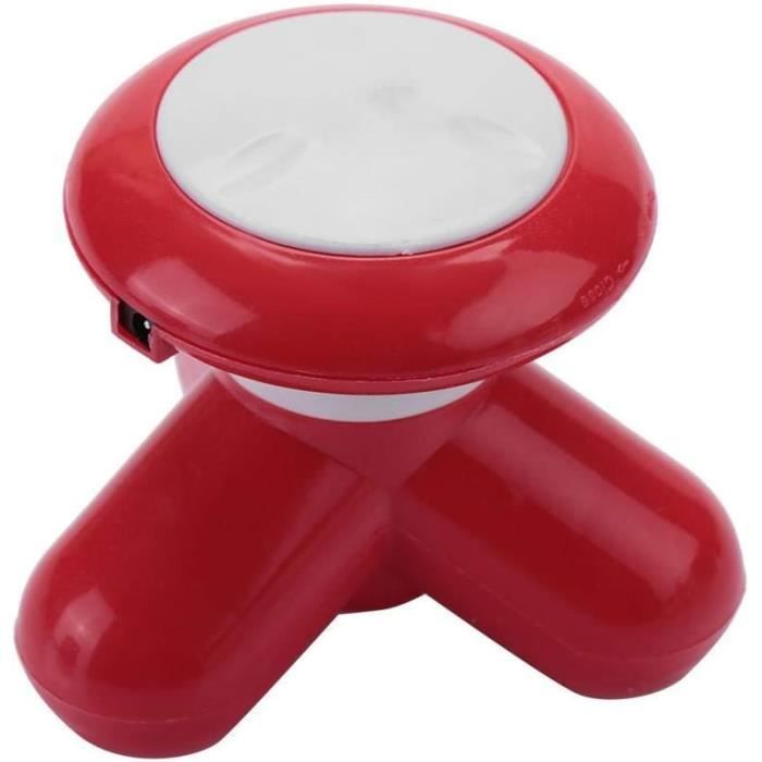Mini Masseur Portable Avec Poignée, Traitement Électrique, Alimenté Par Piles (Rouge)[J923 ...