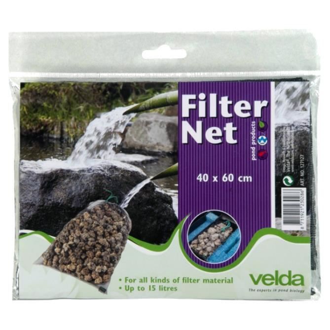 Velda filet filtrant 40 x 60 cm en textile noir - Cdiscount Jardin