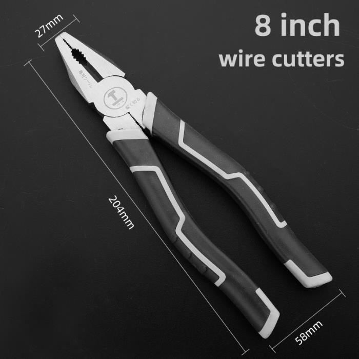 PINCE DE SERRAGE,Wire cutter 8 inch--Pince Diagonal Multifonctionnelle ...