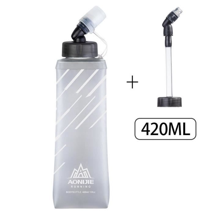 420ml with straw -AONIJIE – bouteille souple d'hydratation pour activités en plein air, sans BPA ...