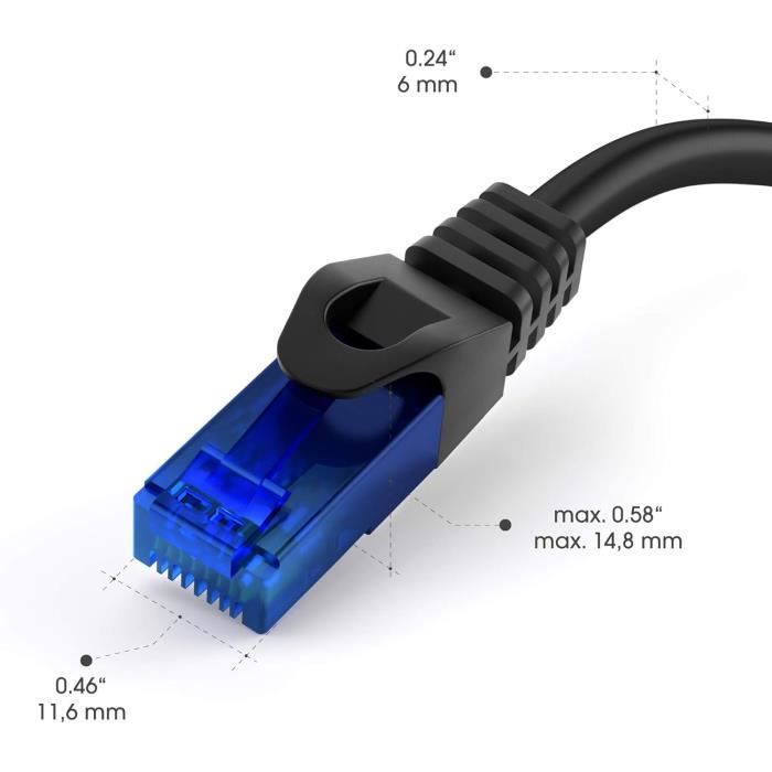 3 m Câble Ethernet patch réseau (fiches RJ45, pour profiter pleinement ...