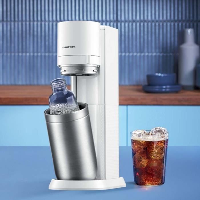 Machine à soda et eau pétillante SODASTREAM - DUO Blanche - 2 carafes ...