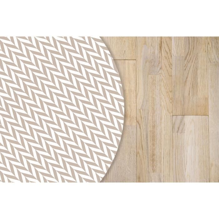 Tapis Vinyle Panorama Ronde Épis de Blé Roses 150x150 cm - Tapis pour ...