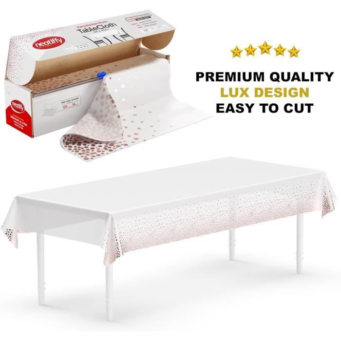 Rouleau De Nappe Jetable En Plastique Biodégradable Avec Cutter ...