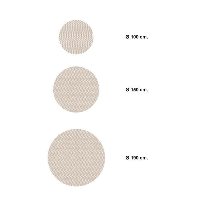 Tapis Vinyle Panorama Ronde Épis de Blé Roses 150x150 cm - Tapis pour ...