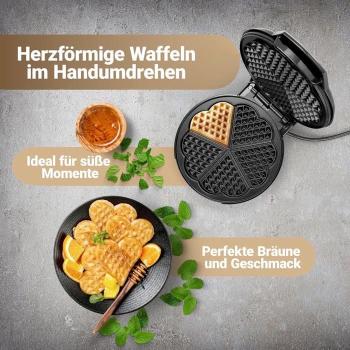 Gaufrier Électrique - Machine À Gaufre - Gaufrier En Acier Inoxydable ...
