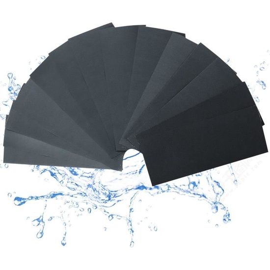 Lot De 14 Feuilles De Papier Abrasif Humide Et Sec Pour Meubles ...