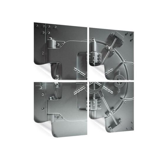 Poster en 4 parties Coffre-fort 180 x 180 cm - Cdiscount