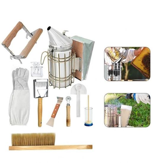 Hemore Outils d'apiculture Ensemble Kit d'équipement d'apiculture avec ...