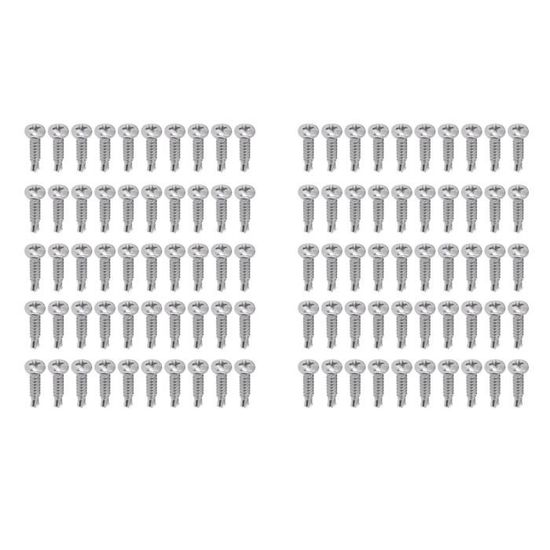 Zerone vis autoperceuses 200 pièces vis à tête ronde cruciforme M4.2x19 410 vis autoperceuse en ...