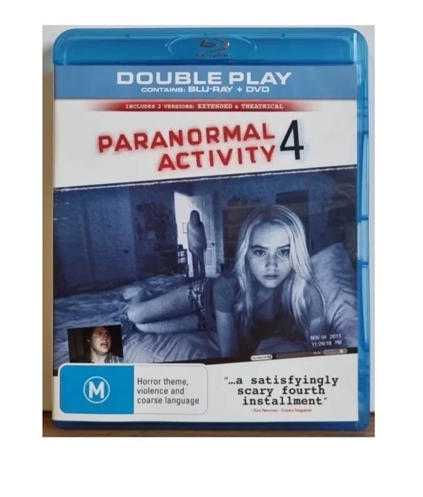 BLUE-RAY DVD FILM Paranormal Activity 4 DOUBLE PLAY BLUE-RAY + DVD ...