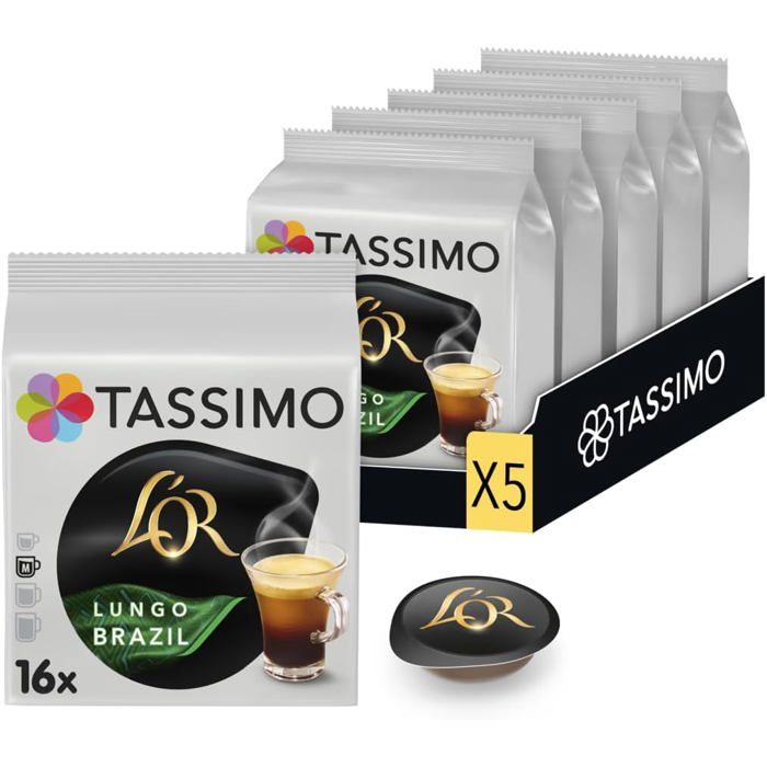 Tassimo, 80 Dosettes L'Or Café Long , Compatibles Avec Les Machines ...