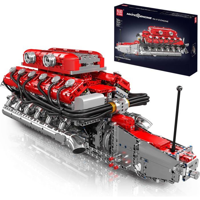 Moteur V12 Mould King 10169 Kit de Blocs de Construction Motorisés avec ...