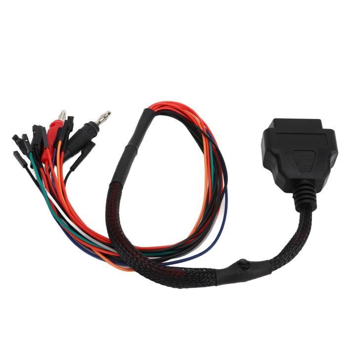 Ashata Câble Tricore OBDII Tricore Cable, 12V 16Pin OBDII Tricore Câble ...