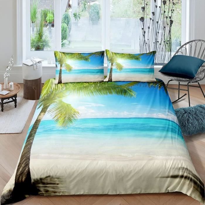 Parure De Lit Sur Le Thème De La Plage 140X200Cm Ensembles De Housse De ...