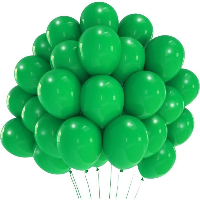 Ballon Vert 50 Pièces - 12" 30 Cm - Latex Naturel | Ballon Gonflable ...