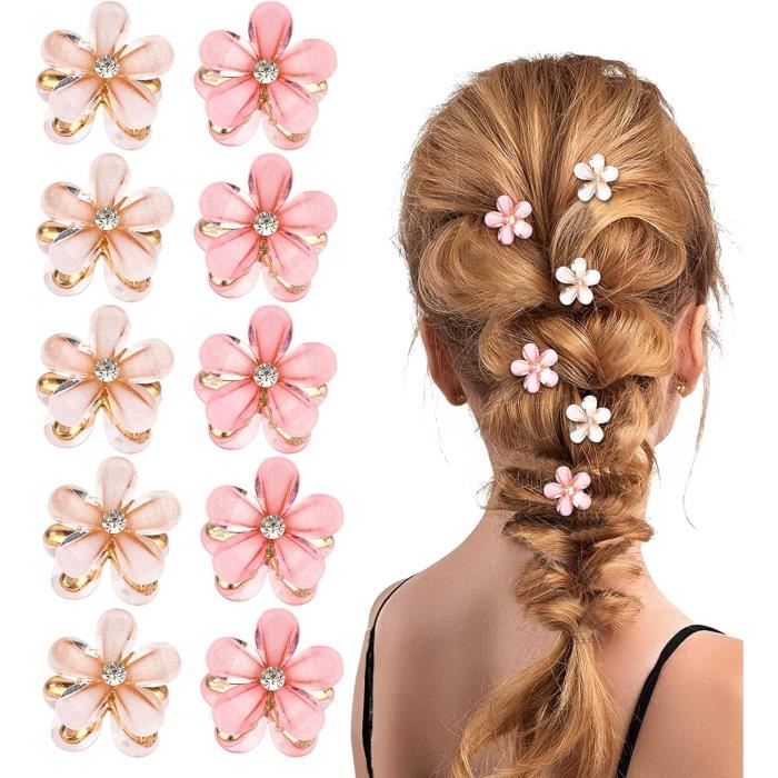 Mini Pince à Cheveux - Non spécifié - Fleur - Antidérapante - 10 pièces ...